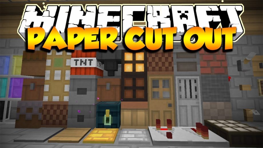 Paper Cut-Out Texture Pack Para Minecraft 1.17.1, 1.16.5, 1.14.4, 1.13. ...