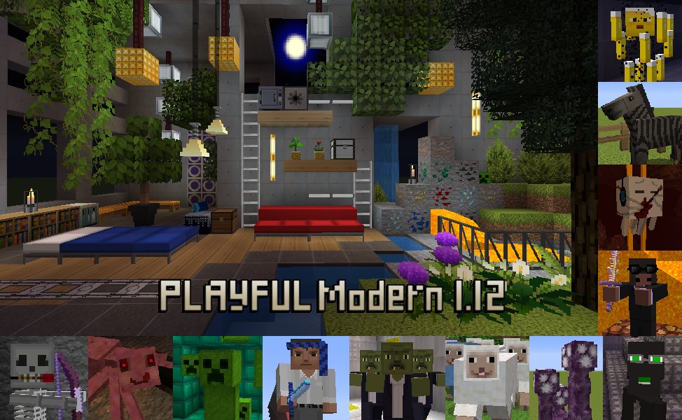 Playful Modern Texture Pack Para Minecraft 1.14/1.13.2/1.12/1.11.2/1.10 ...