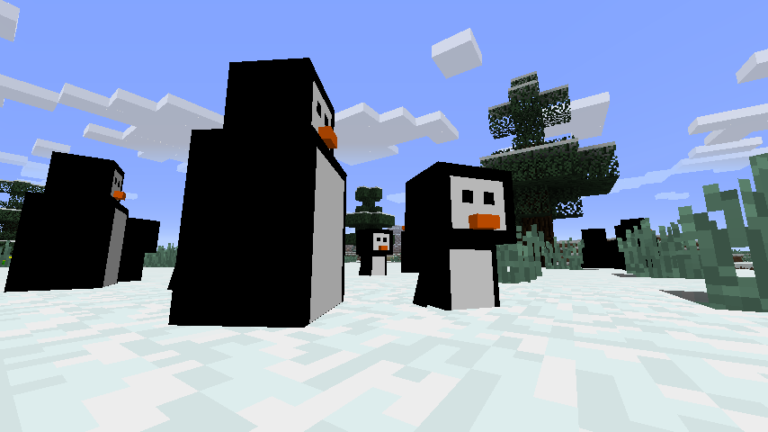 Waddles (Pingüinos) Mod para Minecraft 1.21.10, 1.20.4, 1.19.4, 1.18.2 ...