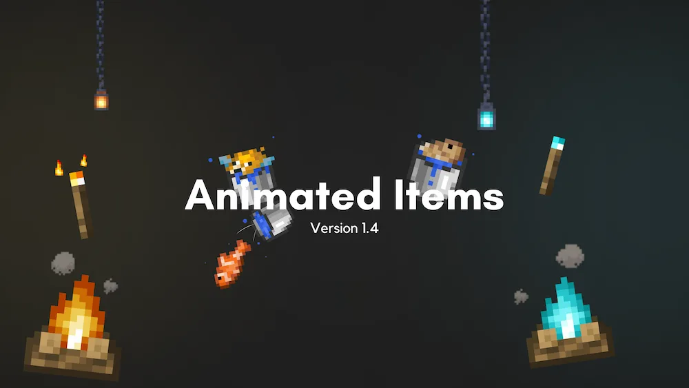 Animated Items Texture Pack Para Minecraft 26.1.2, 1.21.11, 1.20.6, 1. ...