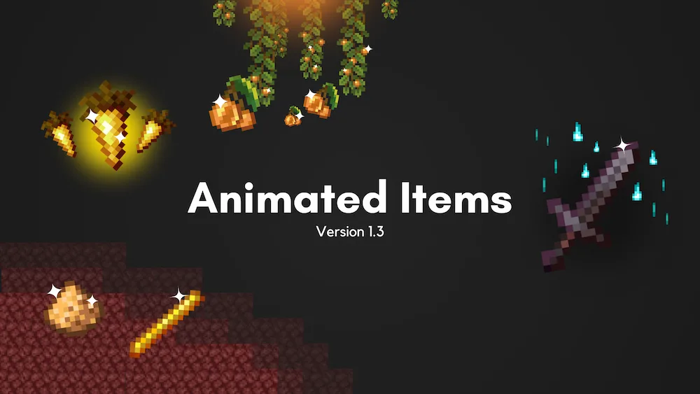 Animated Items Texture Pack Para Minecraft 26.1.2, 1.21.11, 1.20.6, 1. ...