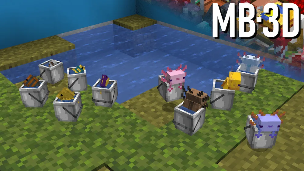 MB-3D Items Texture Pack Para Minecraft 1.21.11, 1.20.6, 1.19.4 - ZonaCraft