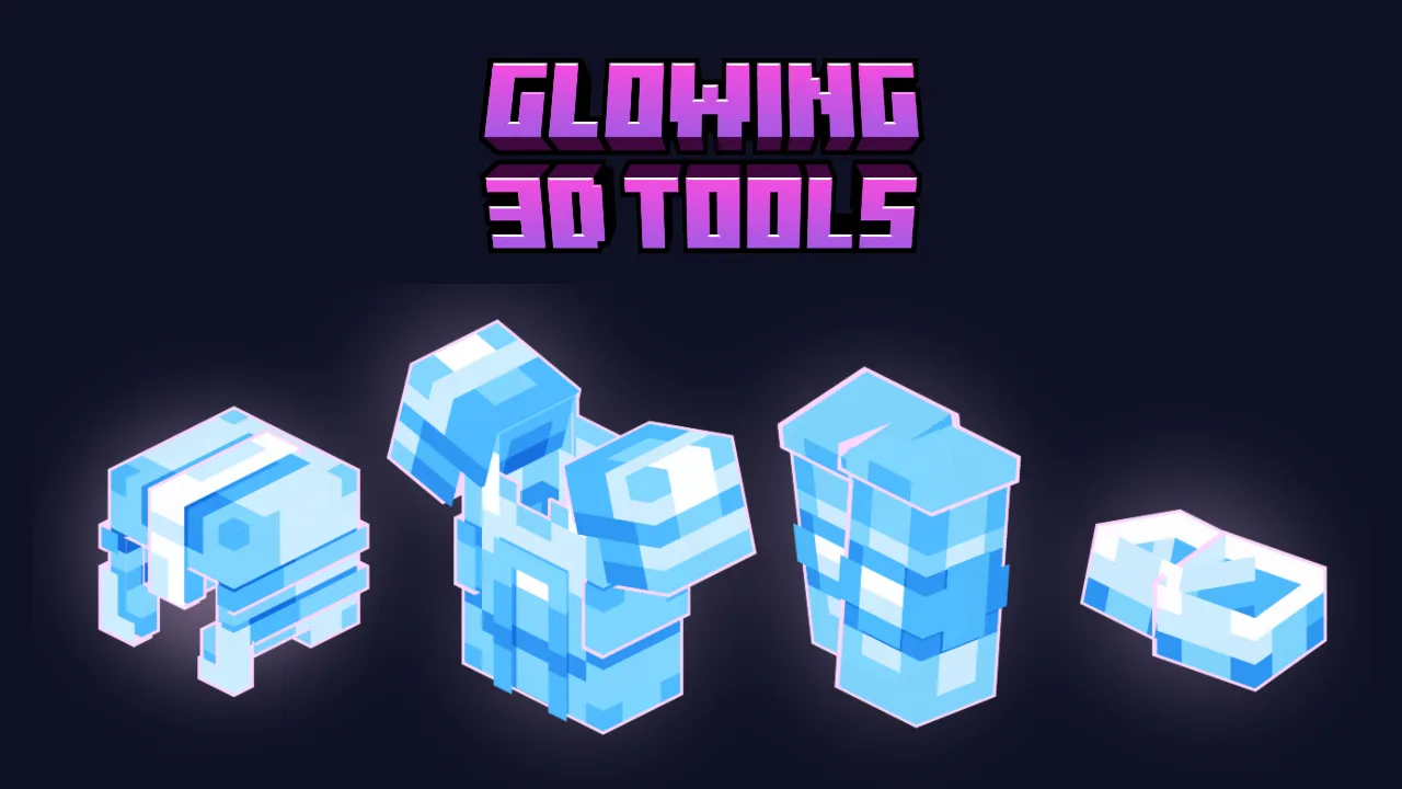 Glowing 3D Armor Texture Pack Para Minecraft 26.1, 1.21.11 - ZonaCraft