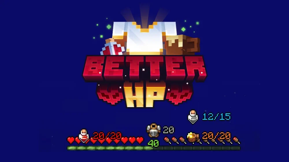 Better HP Mod Para Minecraft 26.1.2, 1.21.11, 1.20.4 - ZonaCraft