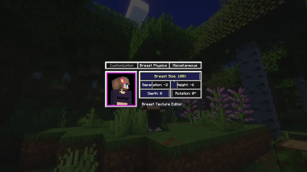 Female Gender Mod Para Minecraft 26.1.2, 1.21.11, 1.20.6, 1.19.4, 1.18. ...