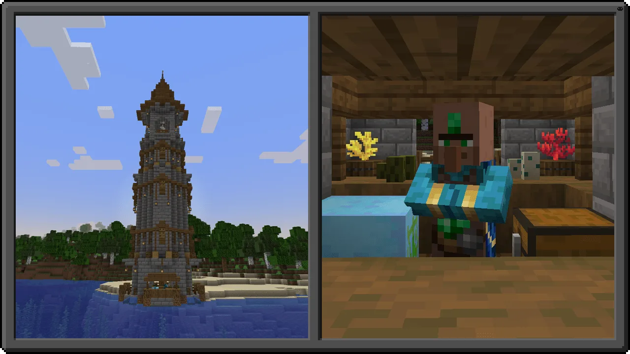 Ocean Villager Trader Mod Para Minecraft 26.1.2, 1.21.8, 1.20.6, 1.19.2 ...